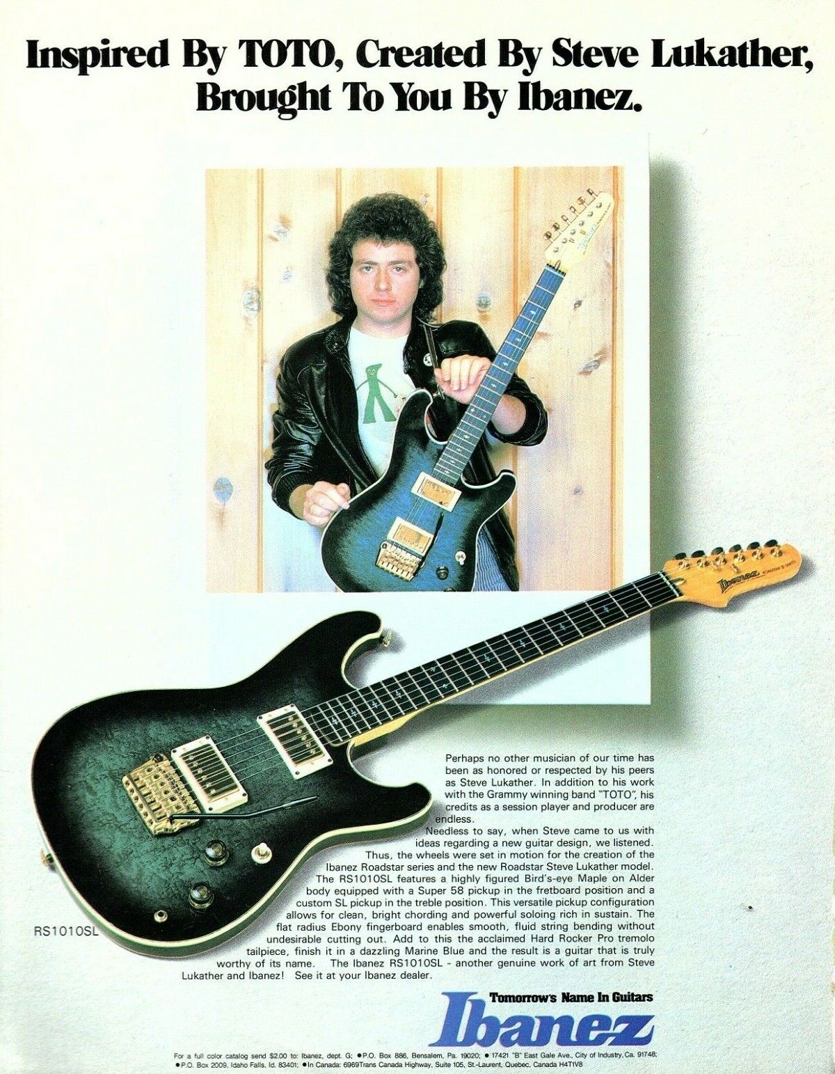 [TOTO] Steve Lukather's equipment [amps, guitars, effects] | XTONES